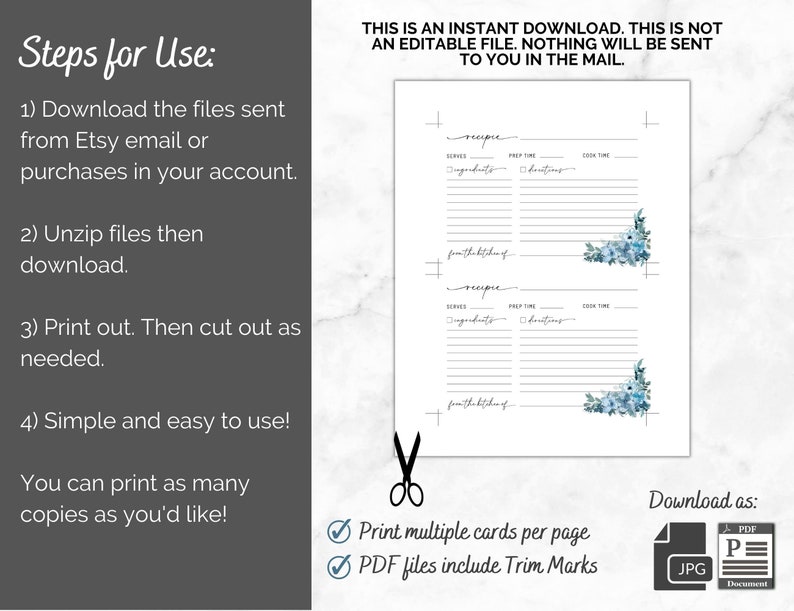 Share a Recipe Sign Printable With Bridal Shower Recipe Cards Keepsake ...