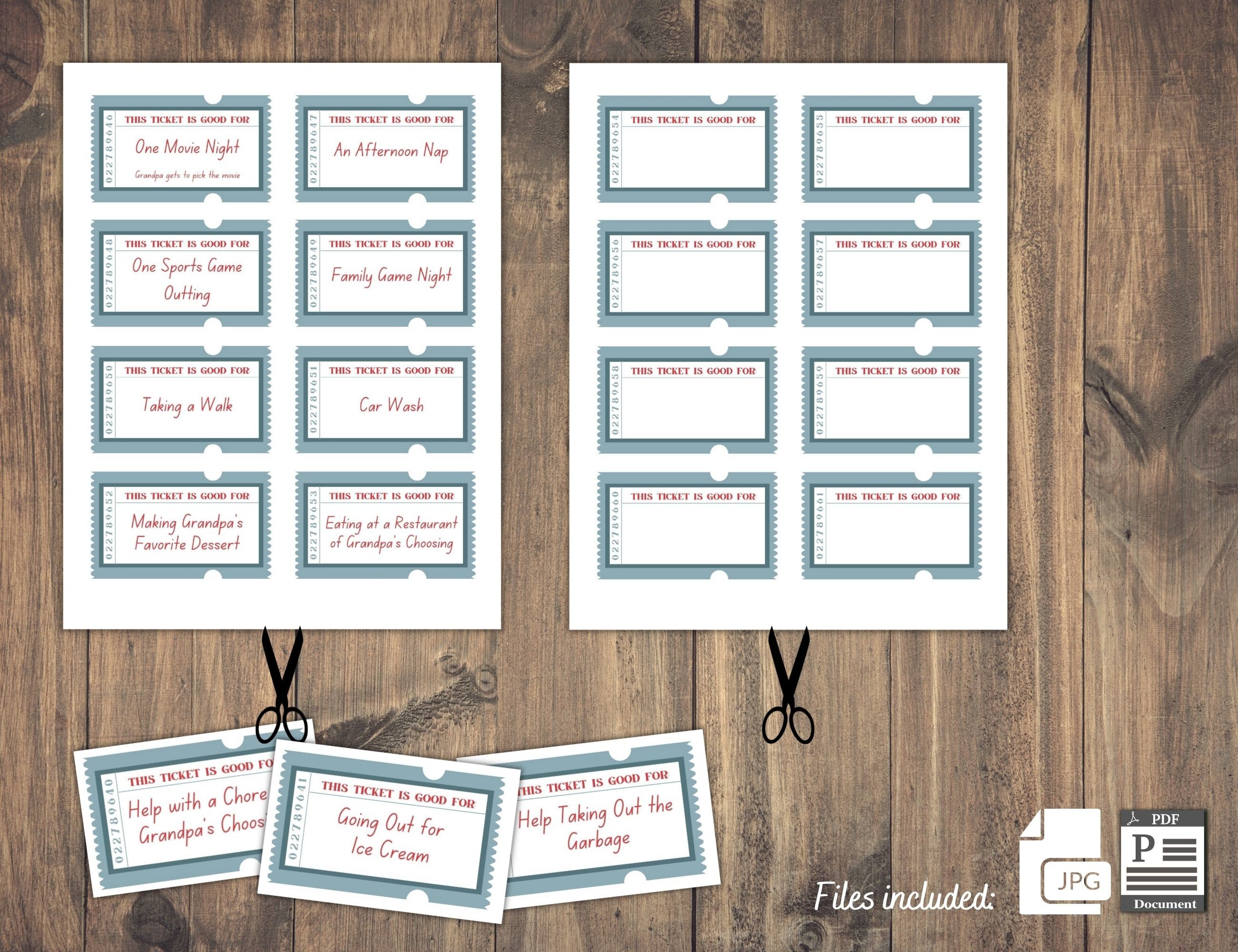 Grandpa Coupons for Father's Day, DIY Gift From Grandkids, Daughter ...