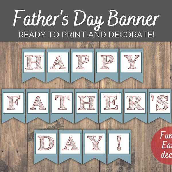 Fathers Day Banner - Etsy