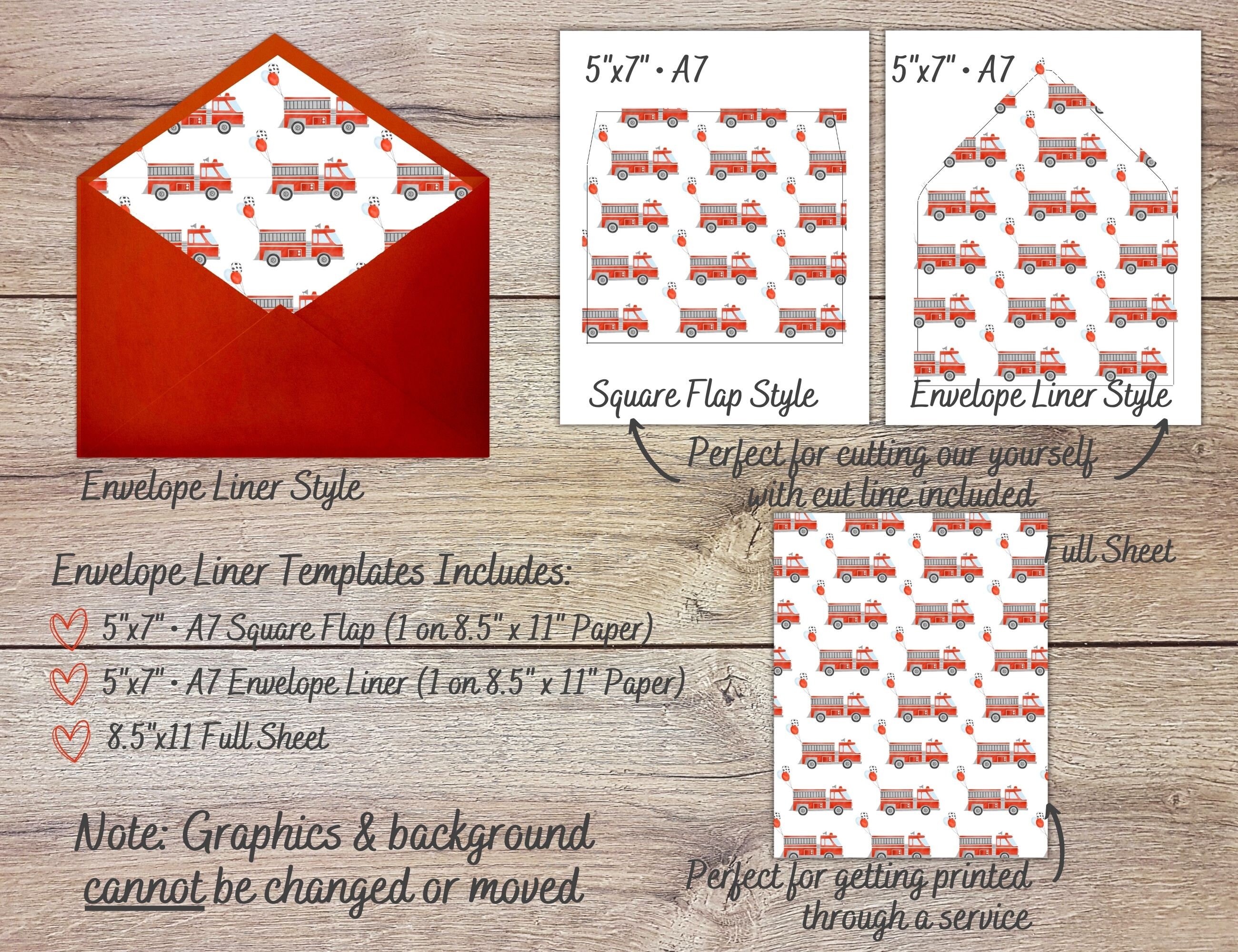 Firetruck Birthday Party Invitation With Photo, Phone Invite Bundle ...