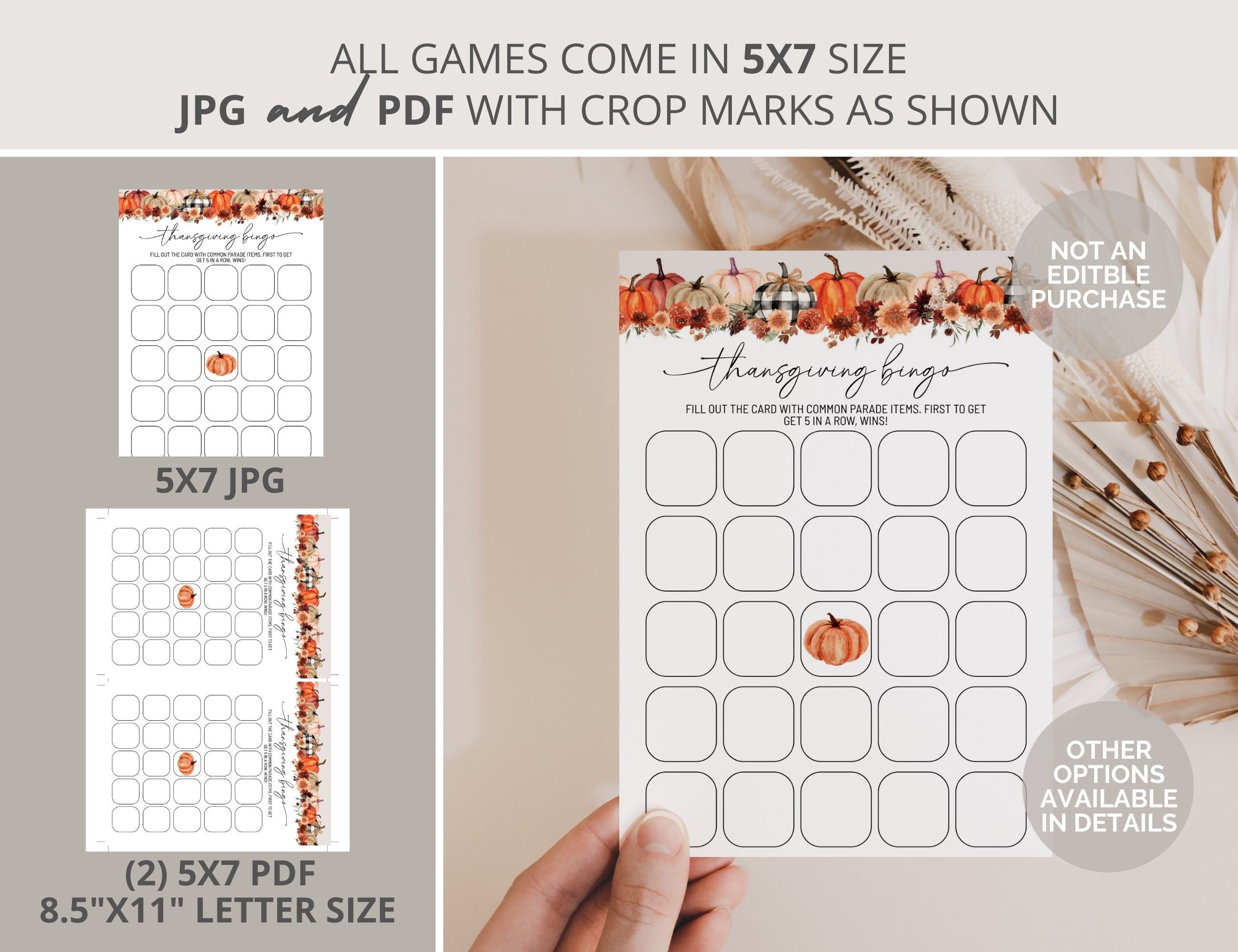 Thanksgiving Bingo, Fall Game Printable, Friendsgiving Bingo ...