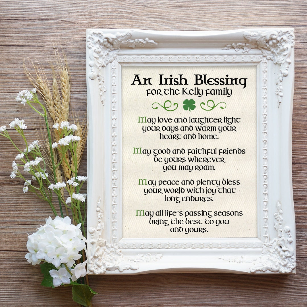 Irish Blessing Print, Irish Mom Gift, Irish Prayer, Irish Wedding ...