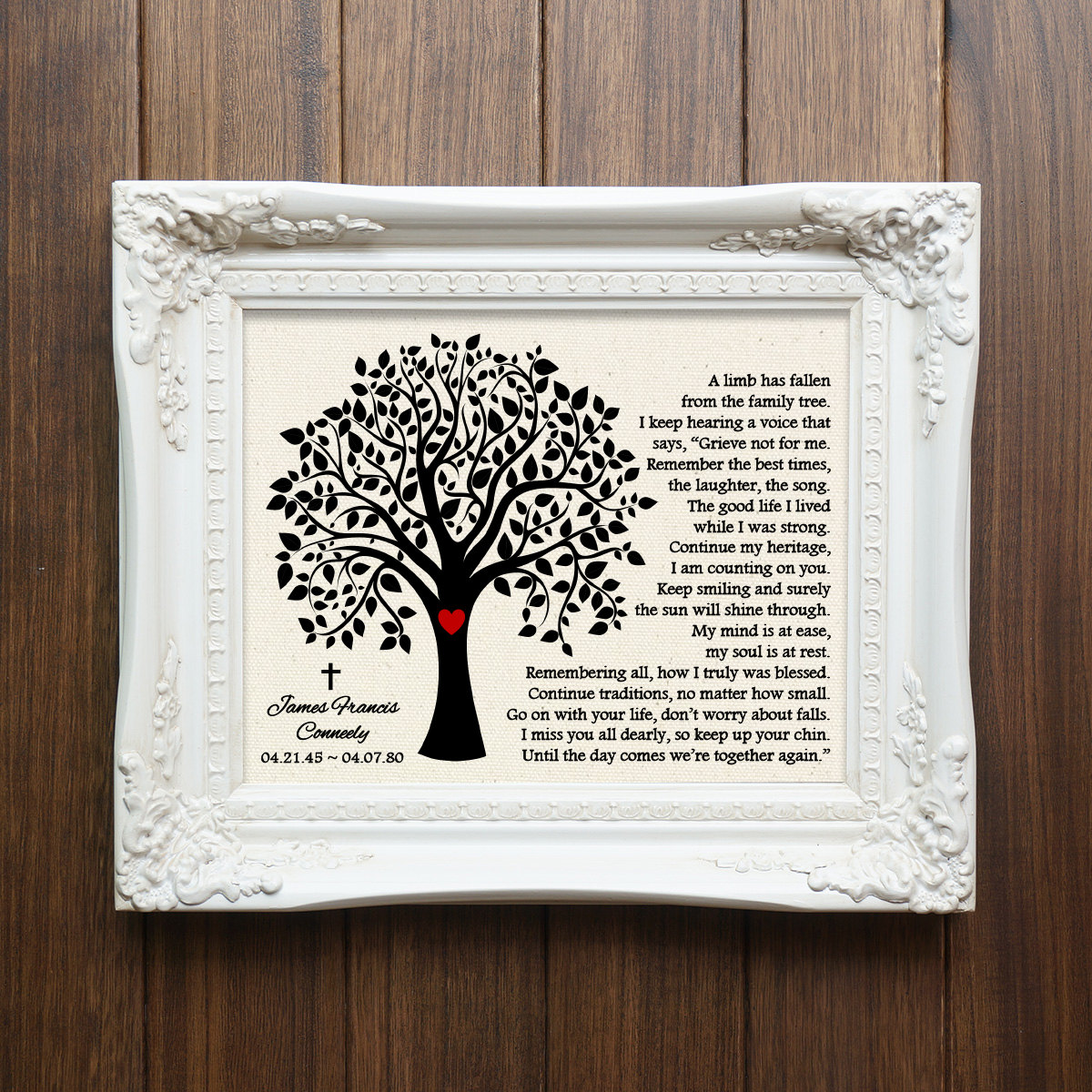 A Limb Has Fallen From the Family Tree Memorial Gift for Loss | Etsy