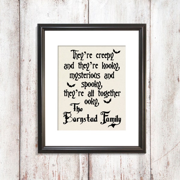 Addams Family Family Sign - Etsy