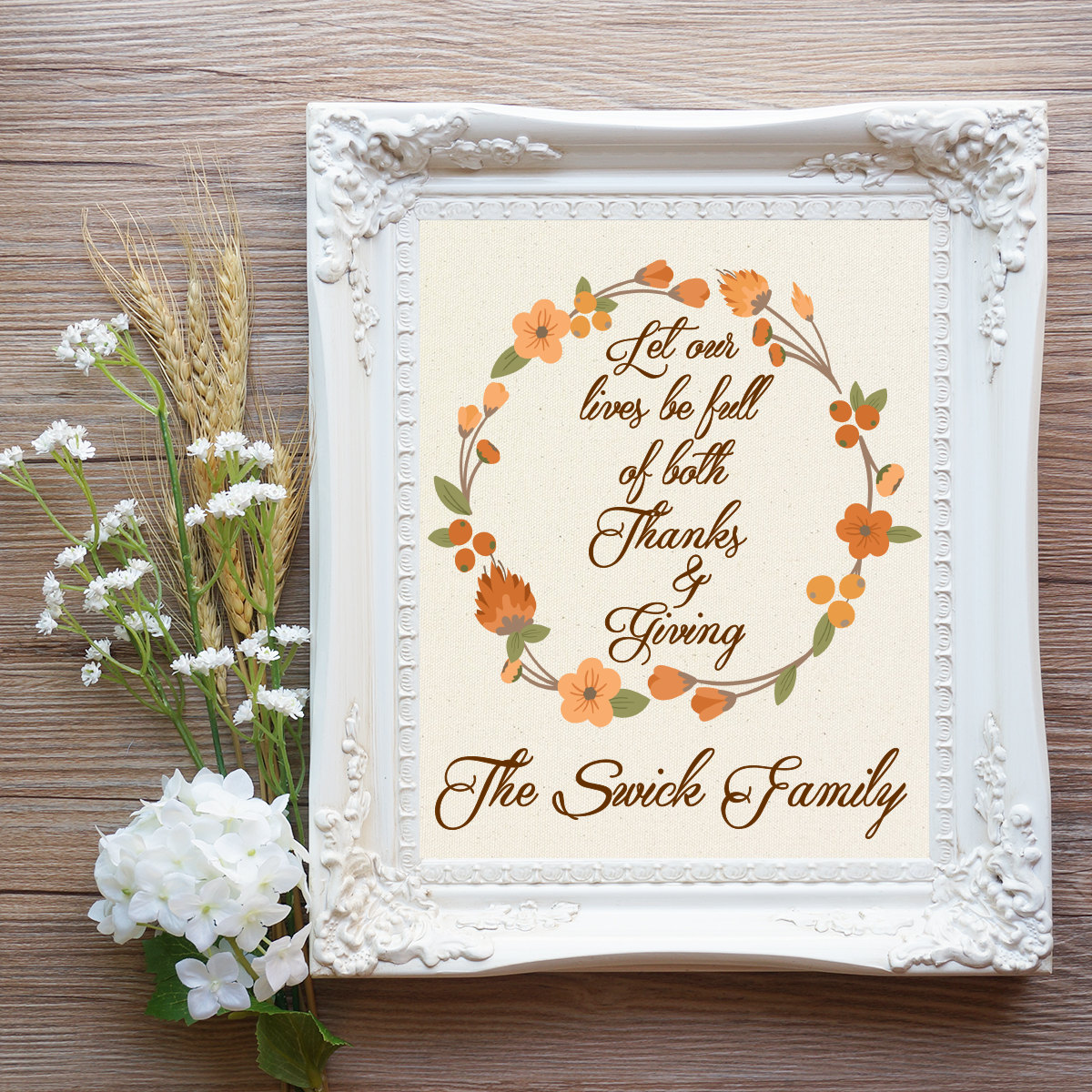 Thanksgiving Quote, Let Our Lives Be Filled With Thanks, Thanksgiving ...