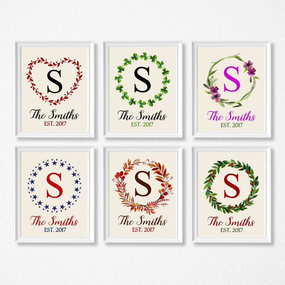 Personalized Wedding Monogram Monogrammed Gift Gift for Couple ...