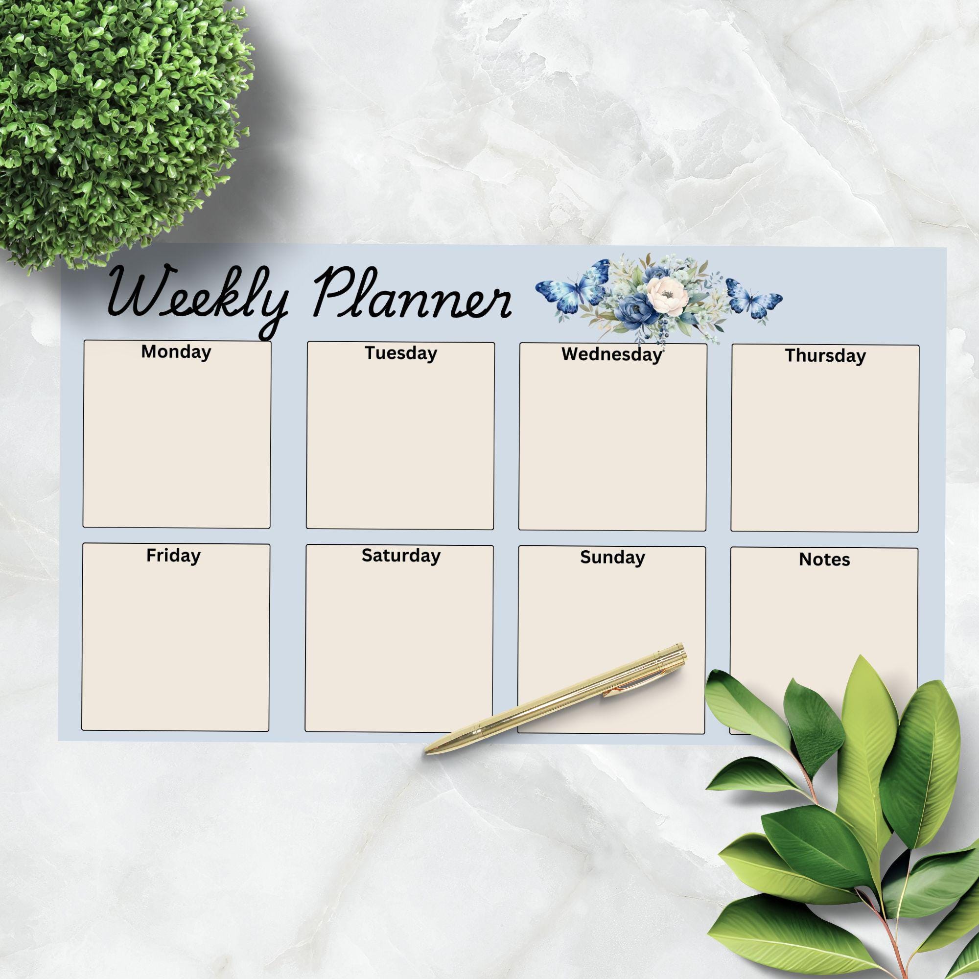 Printable Weekly Planner Pages - Etsy