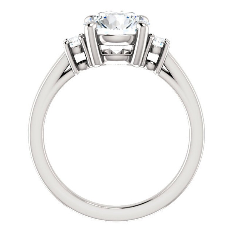 8mm 2 Carat SUPERNOVA Moissanite & Diamond Engagement Ring - Etsy