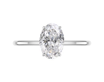 Lab Created Oval Diamond Ring - Etsy
