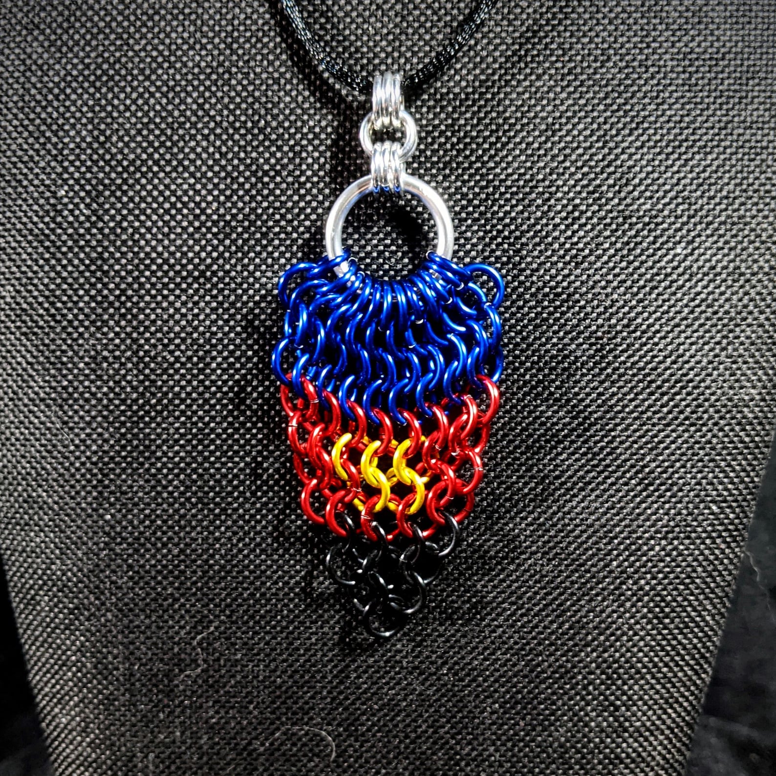 Spearhead Pride Pendant - Anodized Aluminum Chainmaille Jewelry - Pride ...