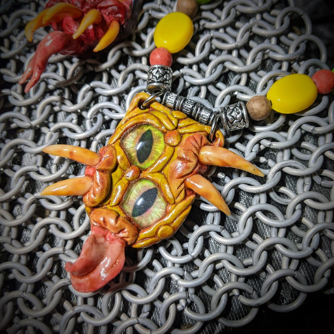 Peridot Jewel Mimic Baby Necklace - Handmade Fantasy Jewelry - Dnd ...