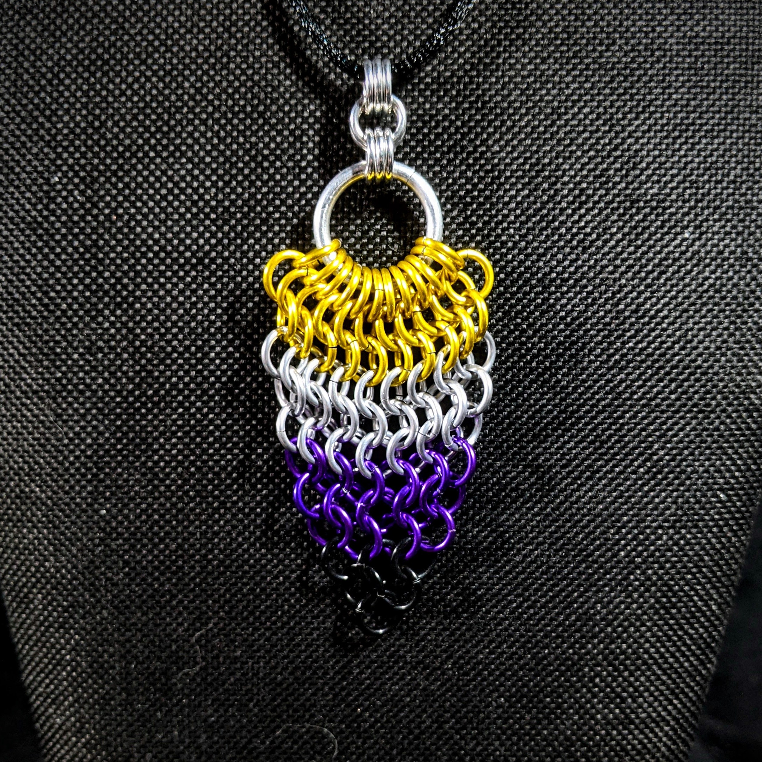 Spearhead Pride Pendant - Anodized Aluminum Chainmaille Jewelry - Pride ...