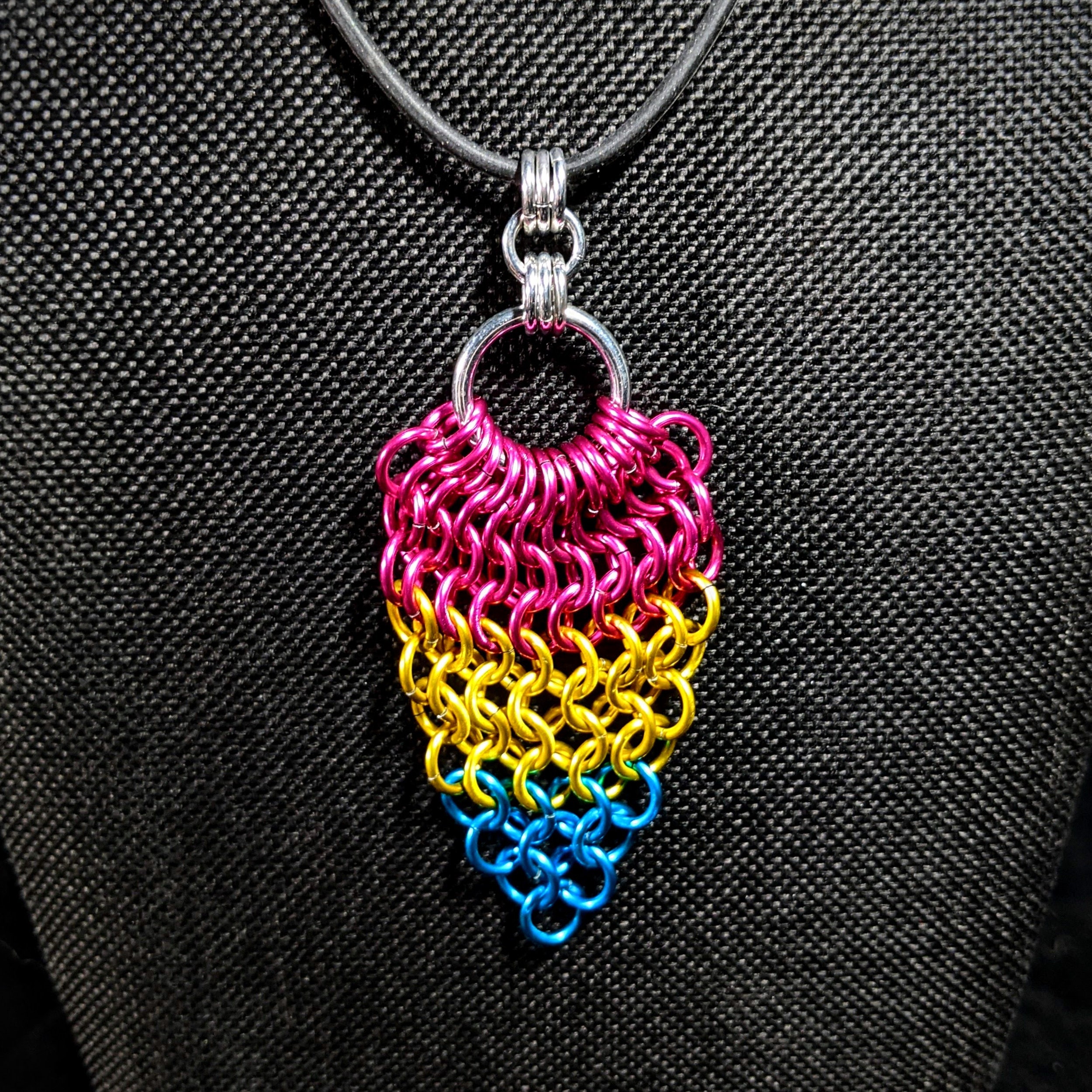 Spearhead Pride Pendant - Anodized Aluminum Chainmaille Jewelry - Pride ...