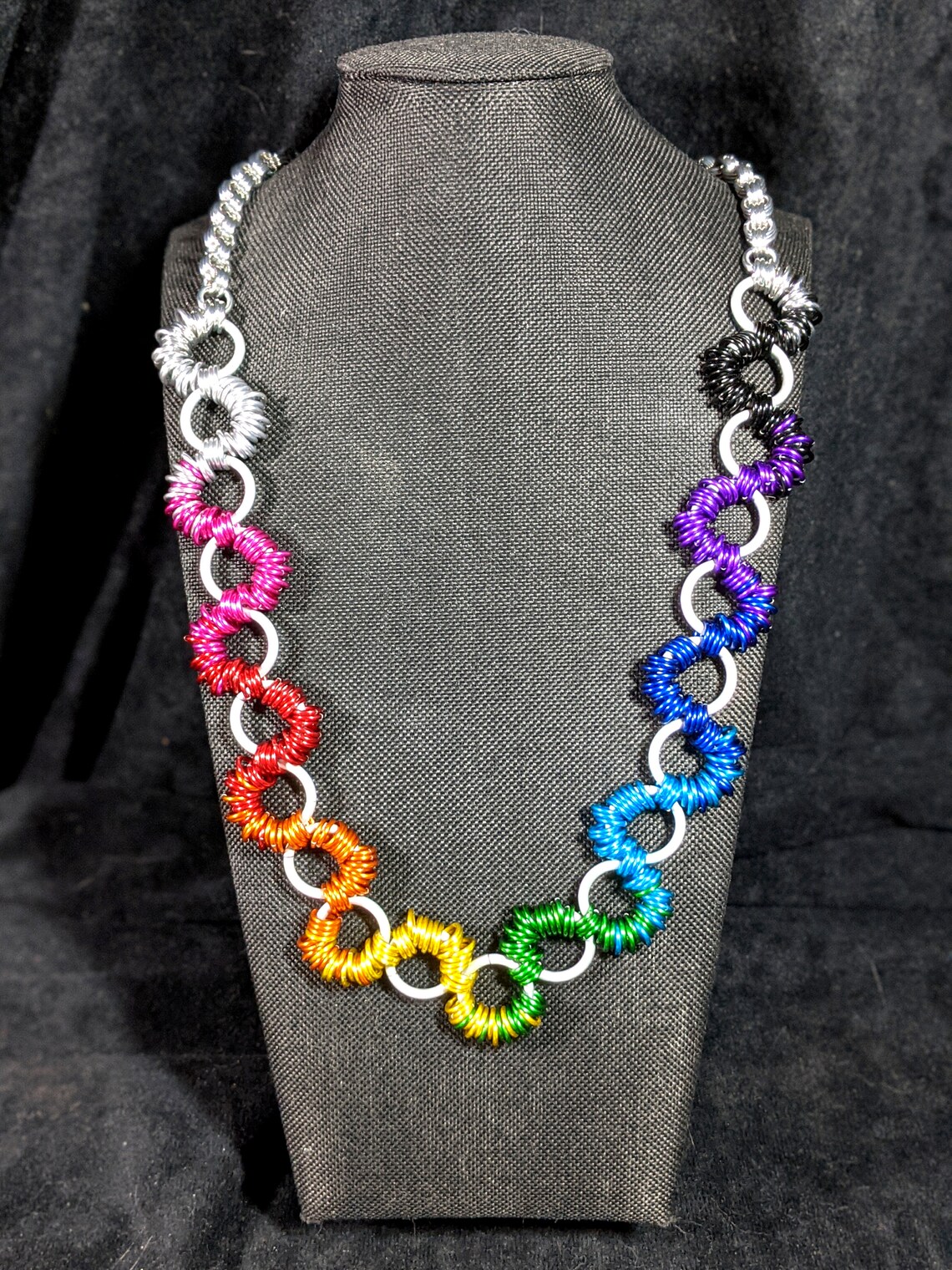 Full Spectrum Necklace Anodized Aluminum Chainmaille Jewelry - Etsy