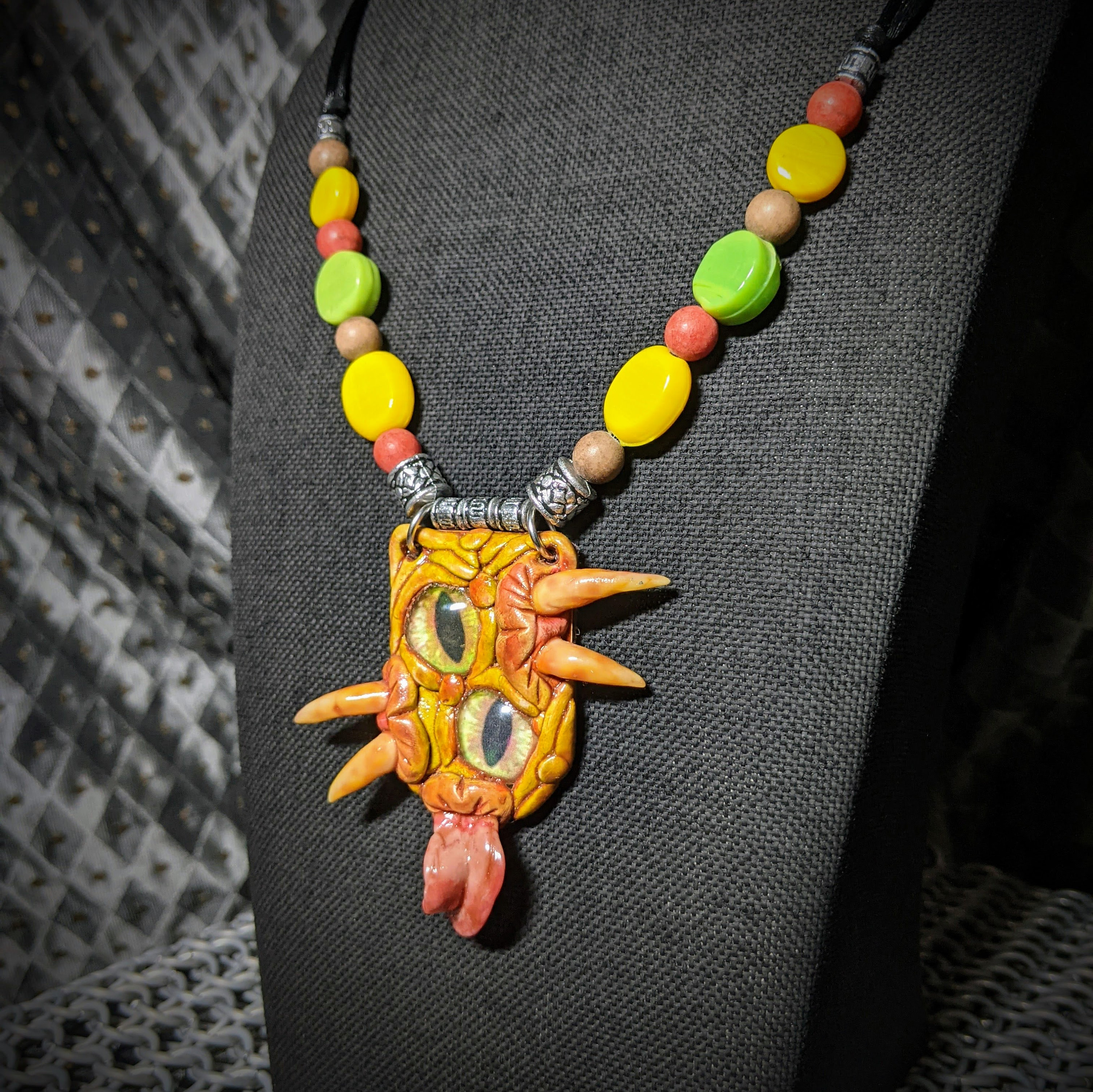 Peridot Jewel Mimic Baby Necklace Handmade Fantasy Jewelry Dnd Jewelry ...