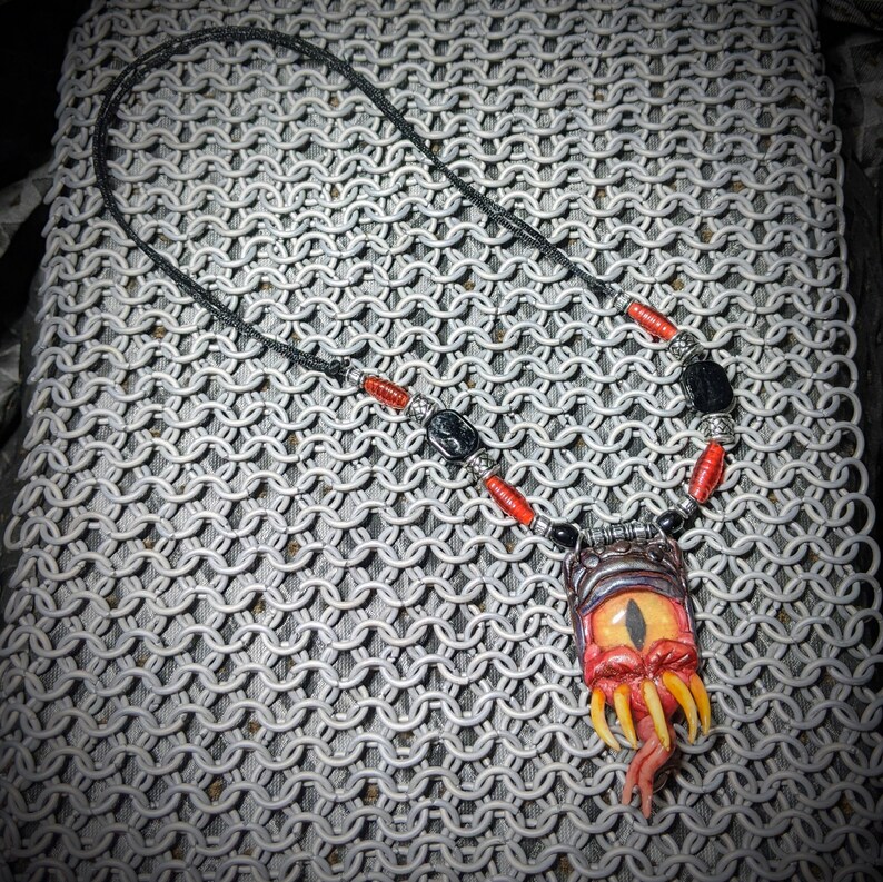 Hematite Jewel Mimic Baby Necklace - Handmade Fantasy Jewelry - Dnd ...