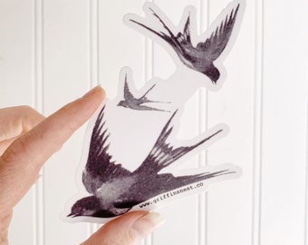 Swallow Bird Sticker - Etsy