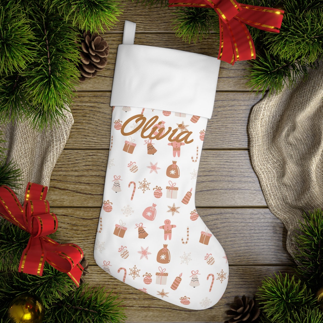 Personalized Christmas Stocking Christmas Gingerbread - Etsy