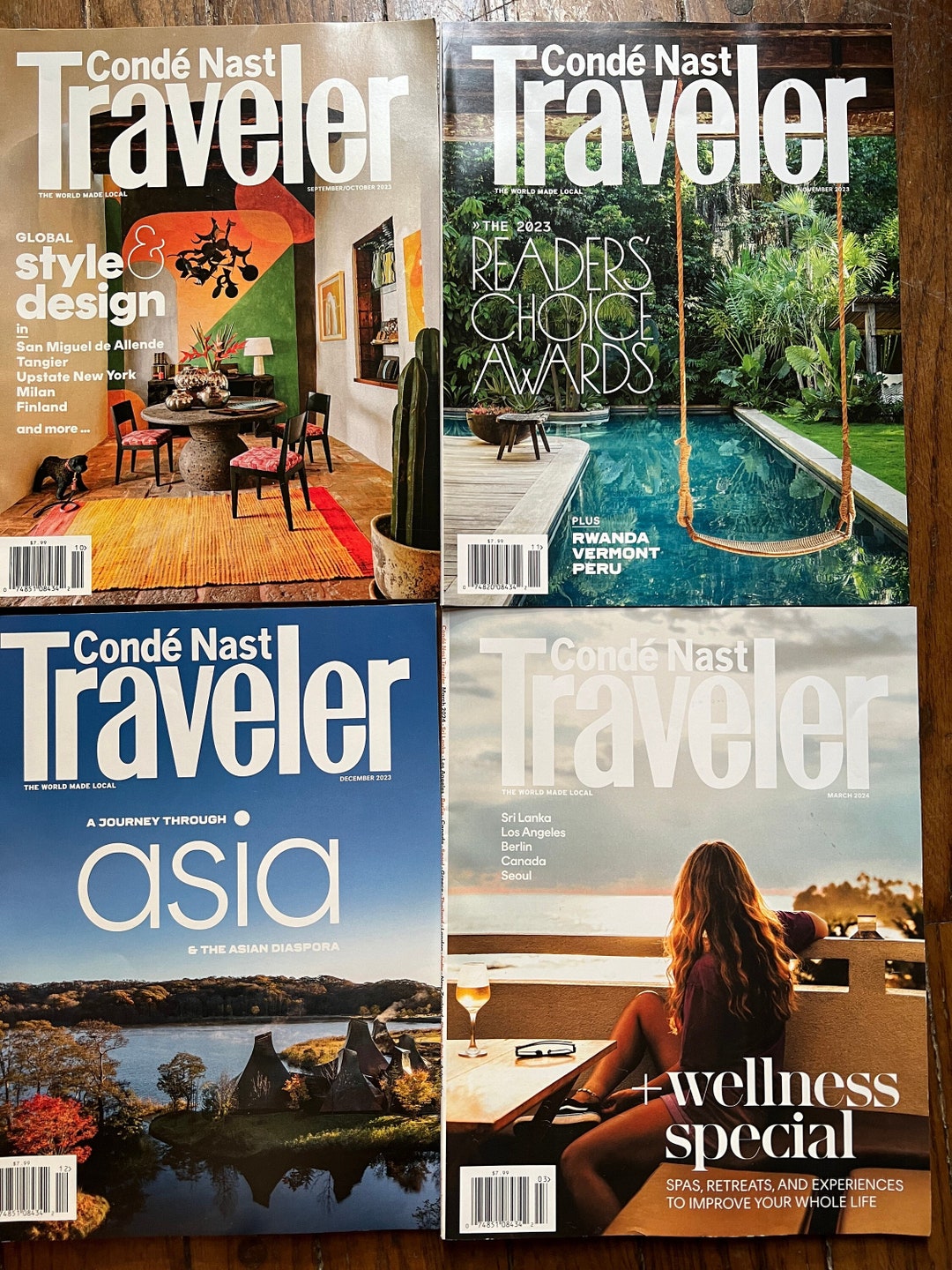 Conde Nast Traveler Magazine LOT OF 4 - Etsy