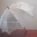 White Lace Parasol - Wedding, Bridal Shower, Quinceanera, Prom, Coctail ...
