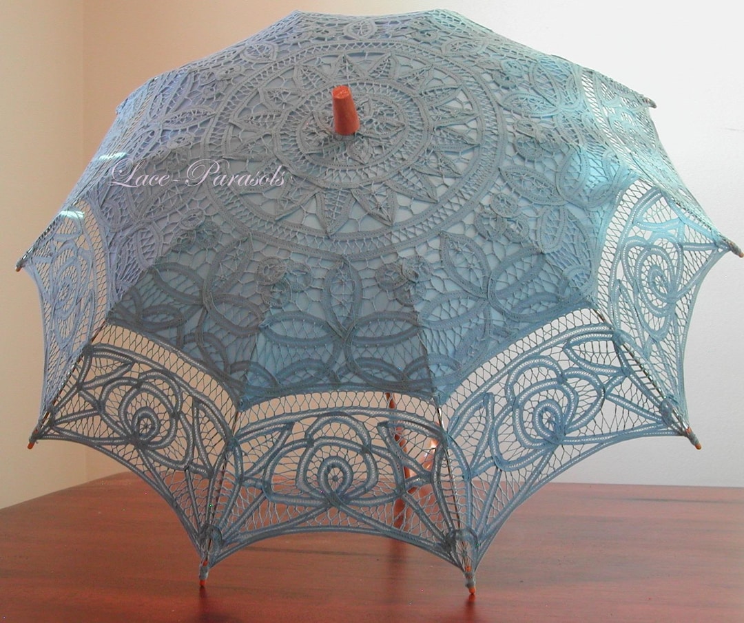 Outdoor Wedding Lace Parasol | Straight Handle | Battenburg Lace - Etsy