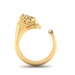 Monkey 14k Yellow Gold & Natural White Diamonds Ring - Etsy