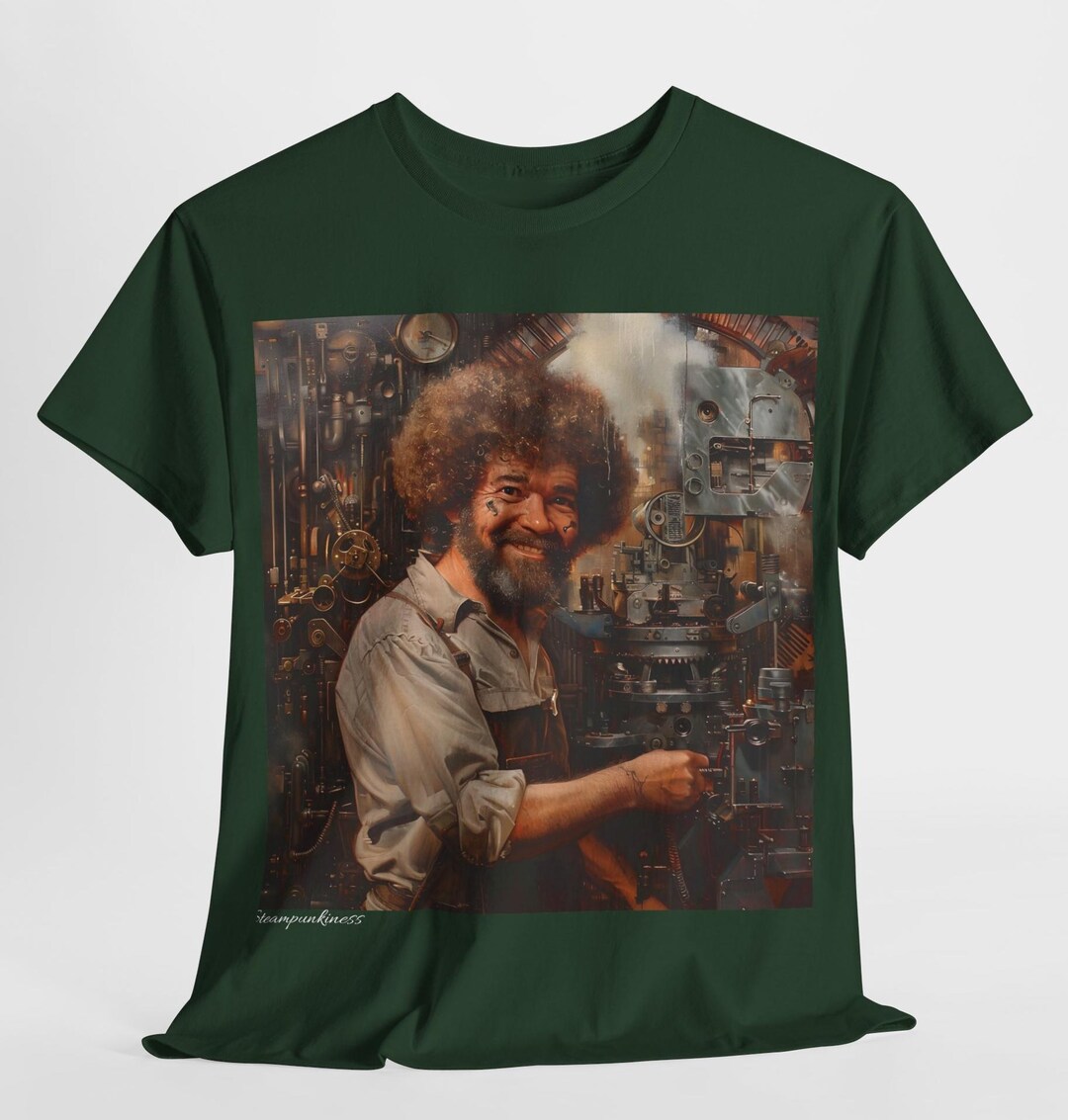 Steampunk Bob Ross T-shirt - Etsy