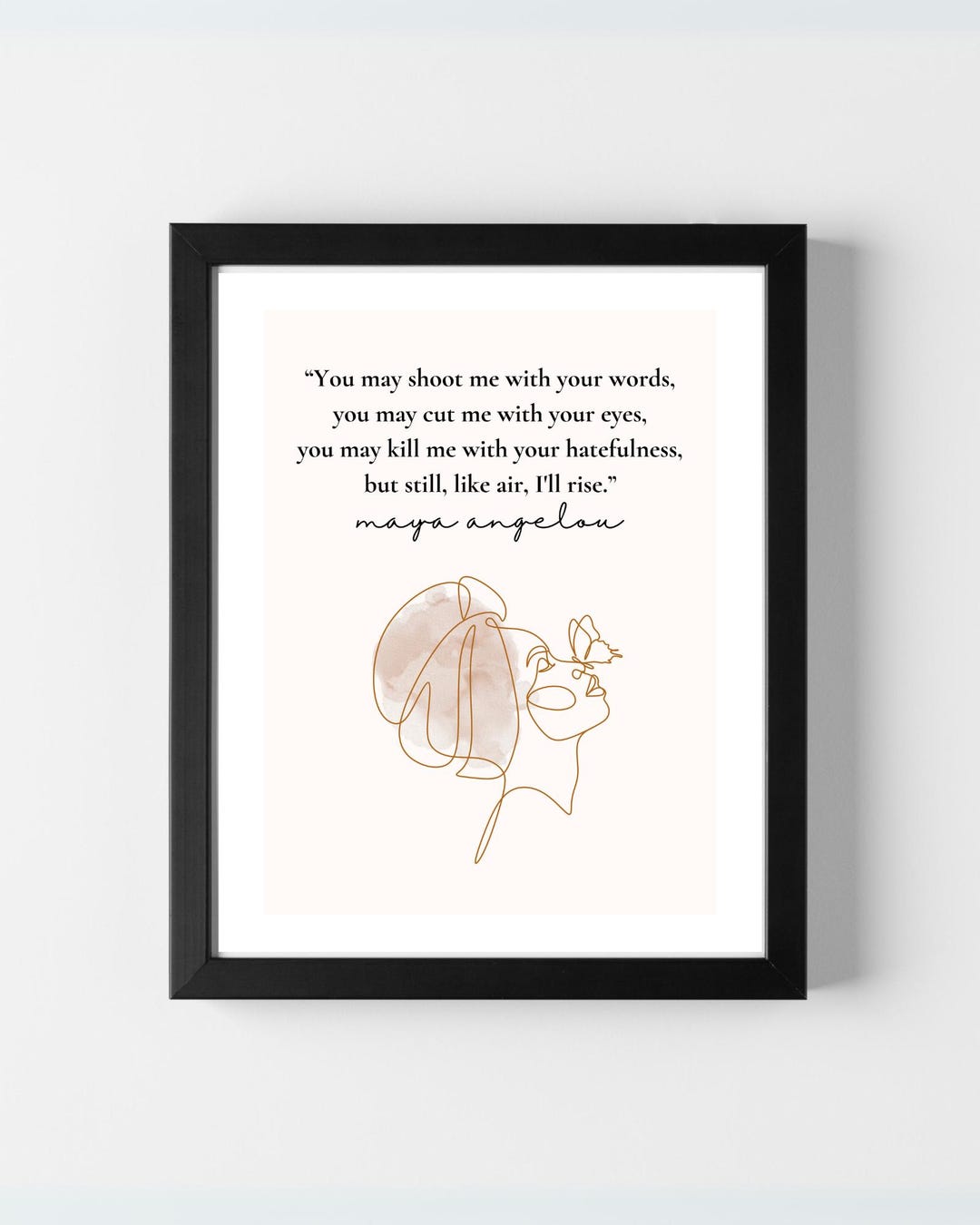 You Can Shoot Me With Your Words - Maya Angelou Quote - Digital ...