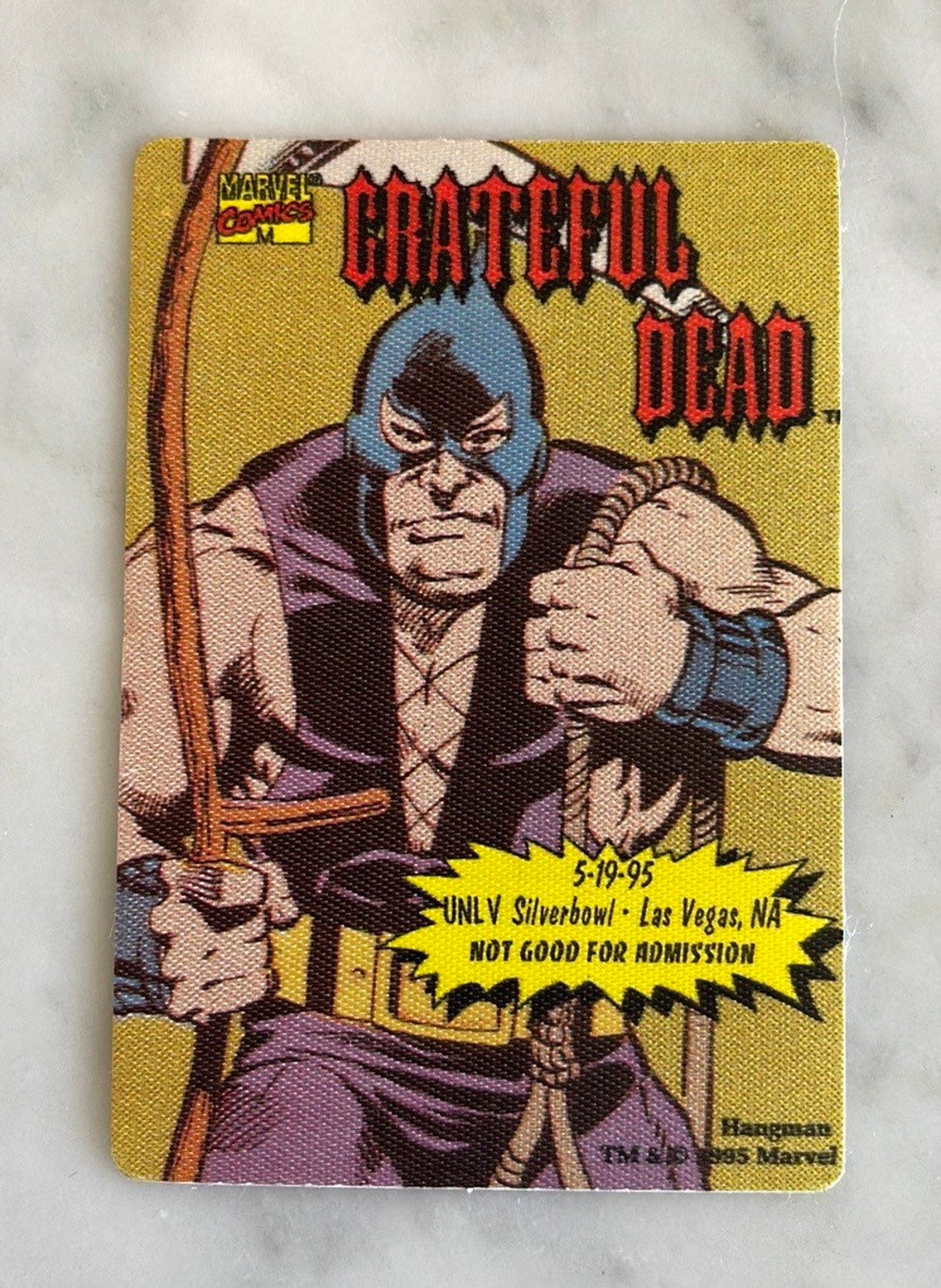 Original Grateful Dead Backstage Pass Marvel Series Hangman 5/19/1995 ...