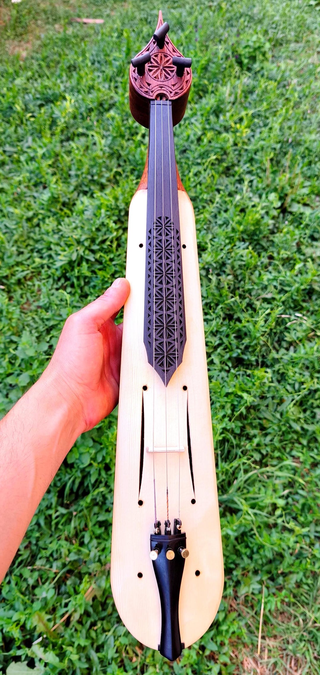Pontian Lyra 100% Handmade ''exotic Wood Line'' Bubinga Wood Kemence ...
