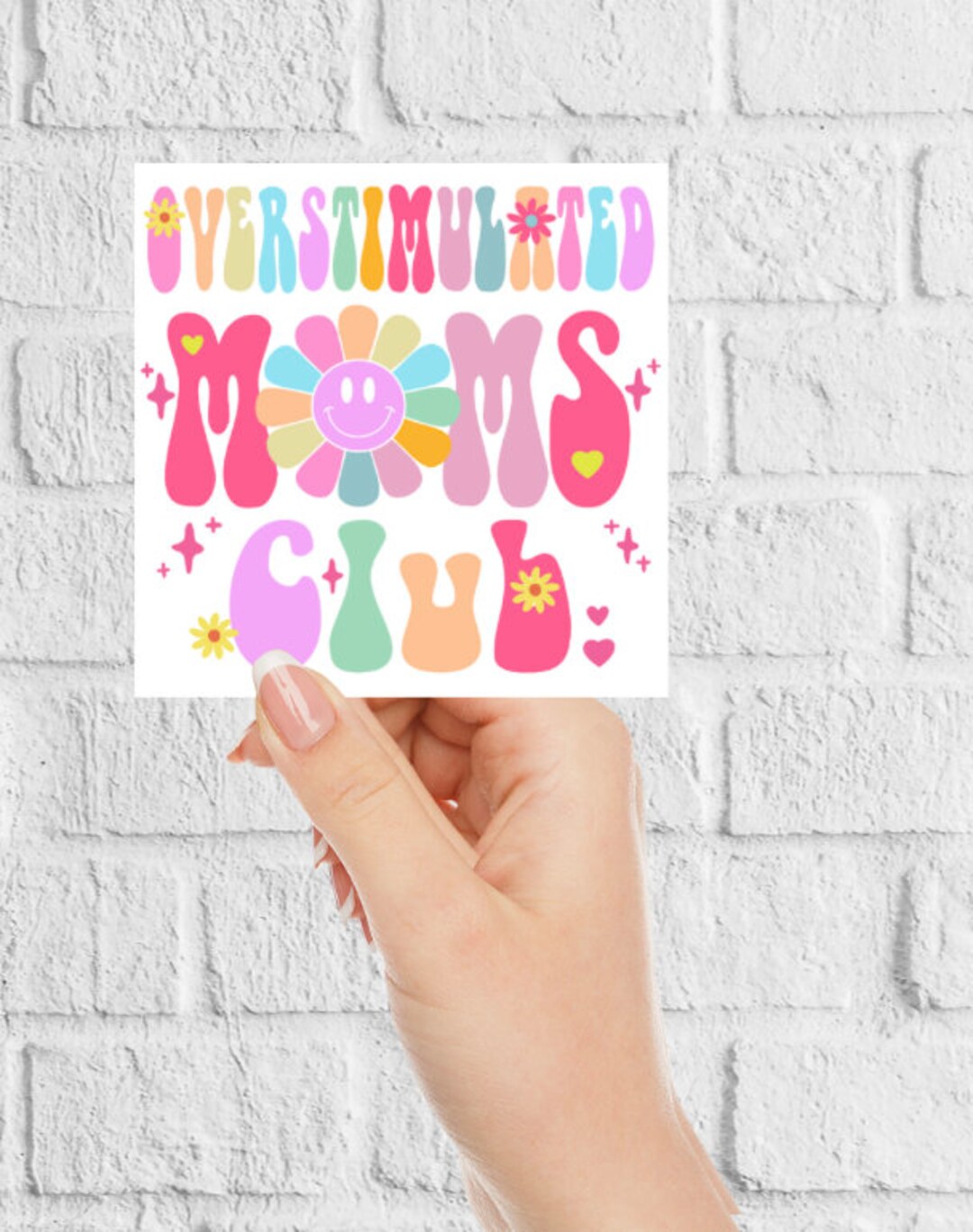 Overstimulated Moms Club Sticker / Overstimulated Moms Club / Mom ...