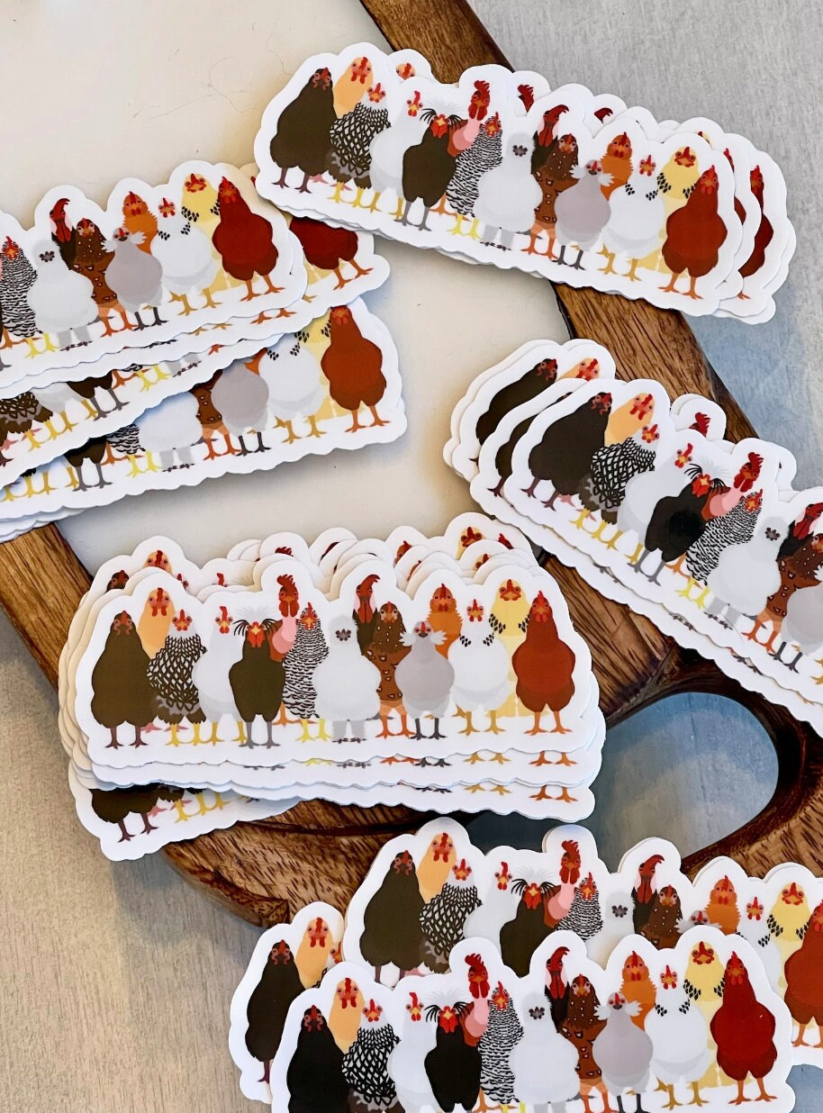Chicken Sticker Perfect to Add Onto Your Water Bottle, Car, Computer or ...