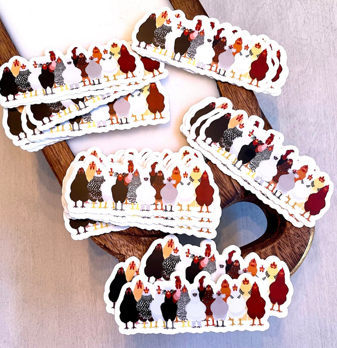 Chicken Sticker Perfect to Add Onto Your Water Bottle, Car, Computer or ...