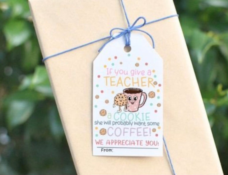 Teacher Gift Tag, Printable Teacher Gift Tag, Teacher Gift, Tag for ...