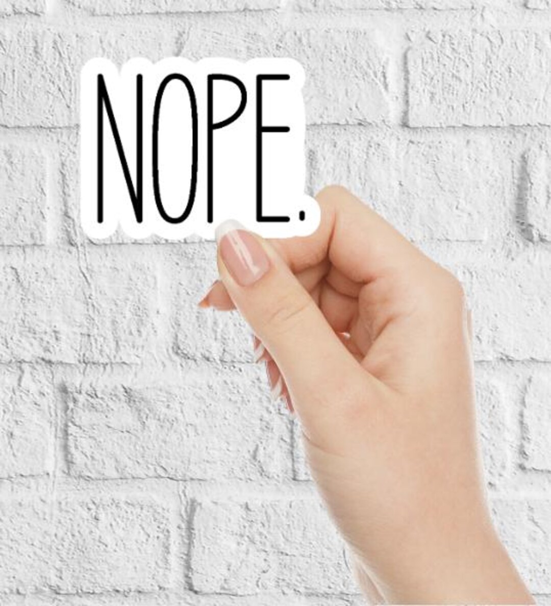 Nope Sticker / Funny Sticker / Nope Decal / Water Bottle Sticker ...