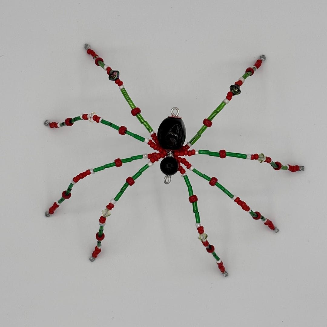 Funky Beaded Spider Ornaments - Etsy