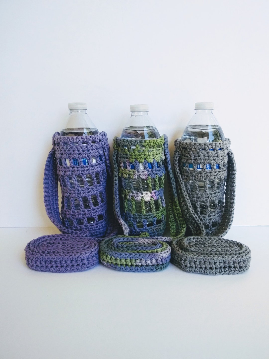 Hand-crocheted Water Bottle Holders - Etsy