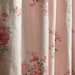 Modern Vintage Pink Large Floral Pattern Washed Linen Cotton - Etsy