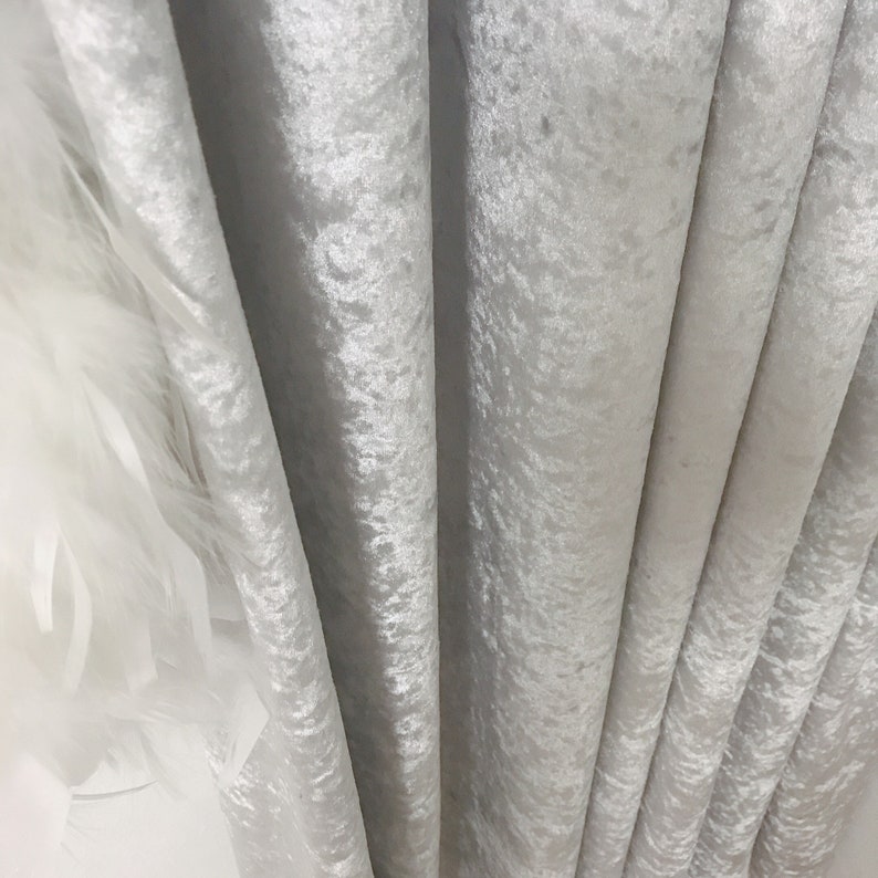 Glam Silver Velvet Curtain Drapery Panel Various Colors 64 84 | Etsy