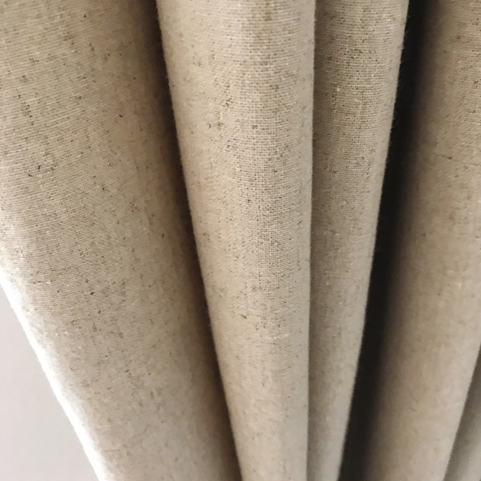 Natural Beige Bio Washed Linen Cotton Curtain Panel Various | Etsy