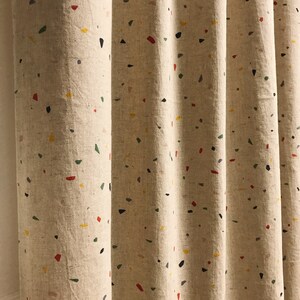 Modern Vintage Multi-color Granite Marble Pattern Washed Linen - Etsy