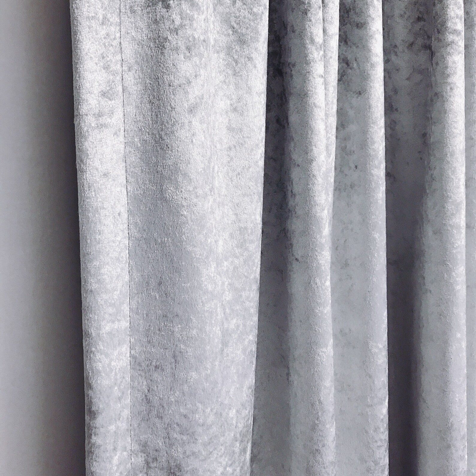 Glam Silver Velvet Curtain Drapery Panel Various Colors 64 84 | Etsy