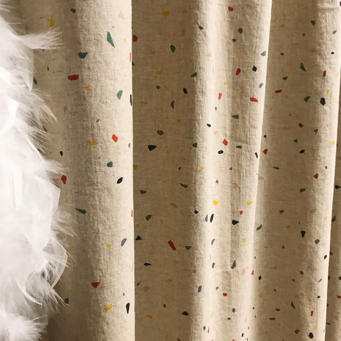 Modern Vintage Multi-color Granite Marble Pattern Washed Linen - Etsy