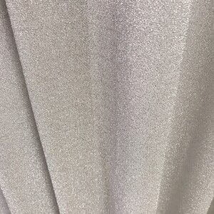 Silver Sparkle Sheer Curtain Drapery Panel 64 84 90 96 Inch Long by 53 ...