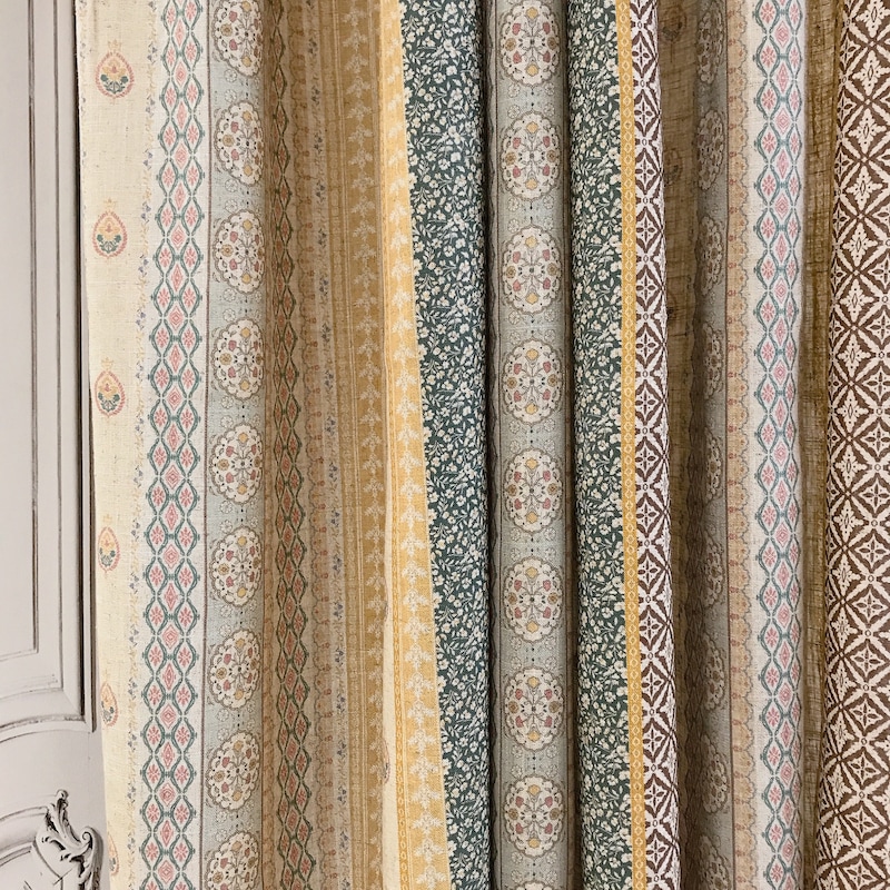 Multicolored Curtains - Etsy