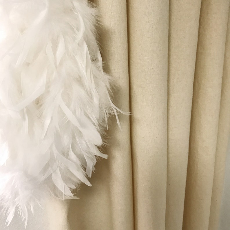 Light Beige Bio Washed Linen Cotton Curtain Drapery Panel - Etsy