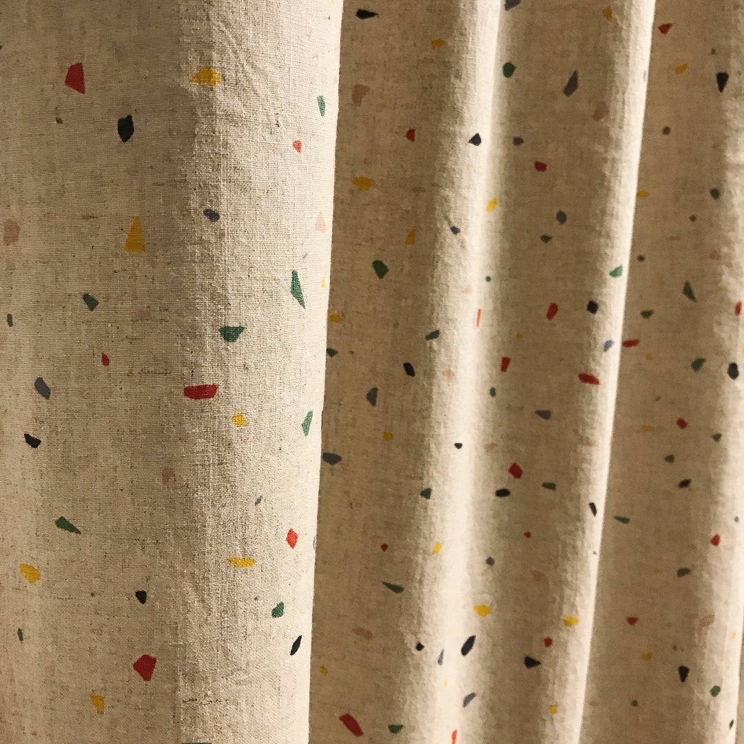 Modern Vintage Multi-color Granite Marble Pattern Washed Linen - Etsy