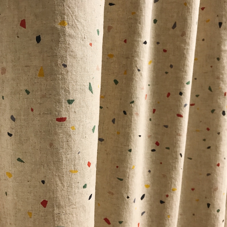 Modern Vintage Multi-color Granite Marble Pattern Washed Linen - Etsy