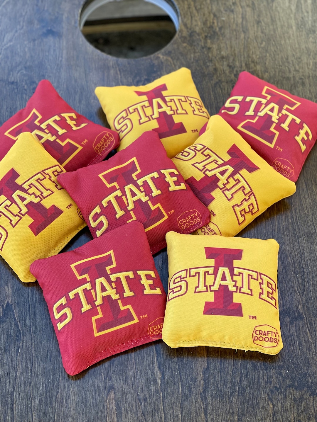 Iowa State Cyclones Cornhole Bags - Bean Bag Toss - OFFIALLY LICENSED ...