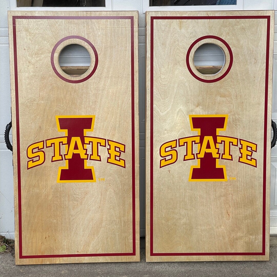 Iowa State Cyclone Cornhole Boards - Bean Bag Toss - OFFICIALLY ...